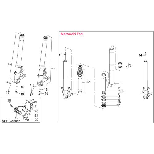Βίδα M10x1,5 για Na mana 850 e3 abs-noabs 2007-2011 (apac, emea, nafta ...