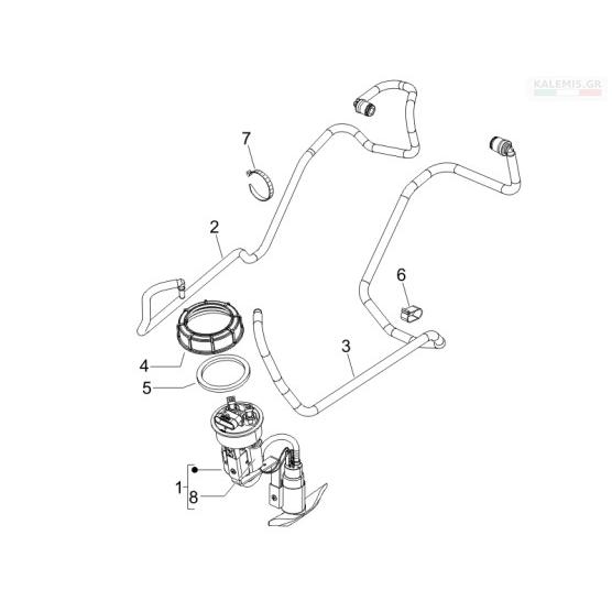 ΣΩΛΗΝΑΚΙ ΒΕΝΖΙΝΗΣ BEV 250-CRUIS-SP ΕΠΙΣΤ για Beverly 250 ie sport e3 ...